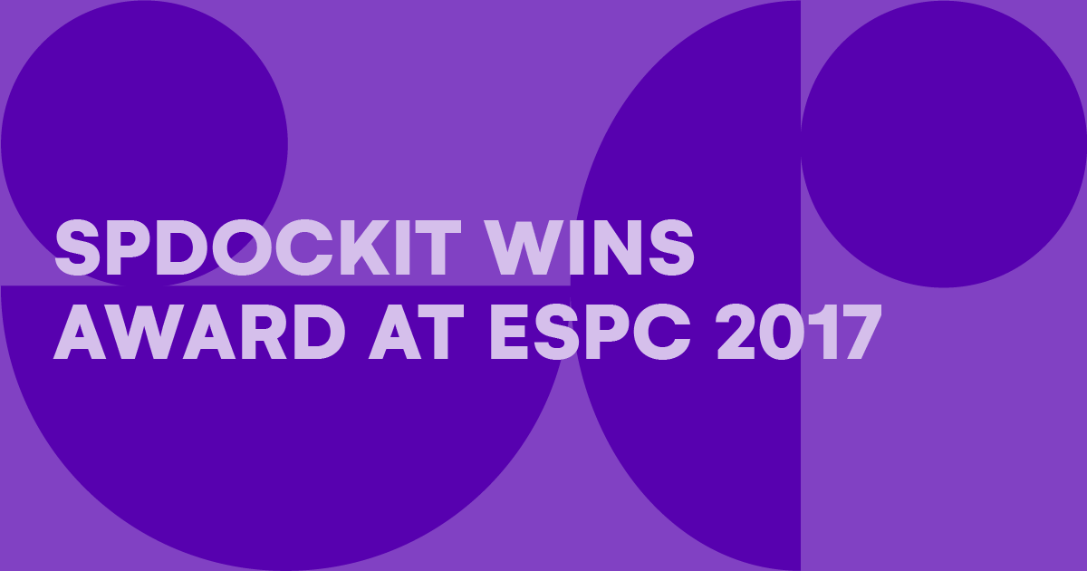 SPDockit Chosen As Best Management Solution At ESPC 2017
