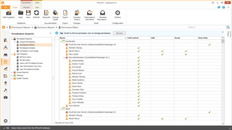 SharePoint Administration and Documentation Tool - SPDockit | Syskit