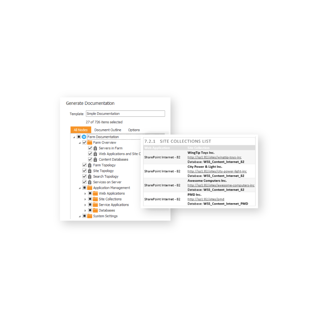 Generate SharePoint Documentation - SPDockit | Syskit