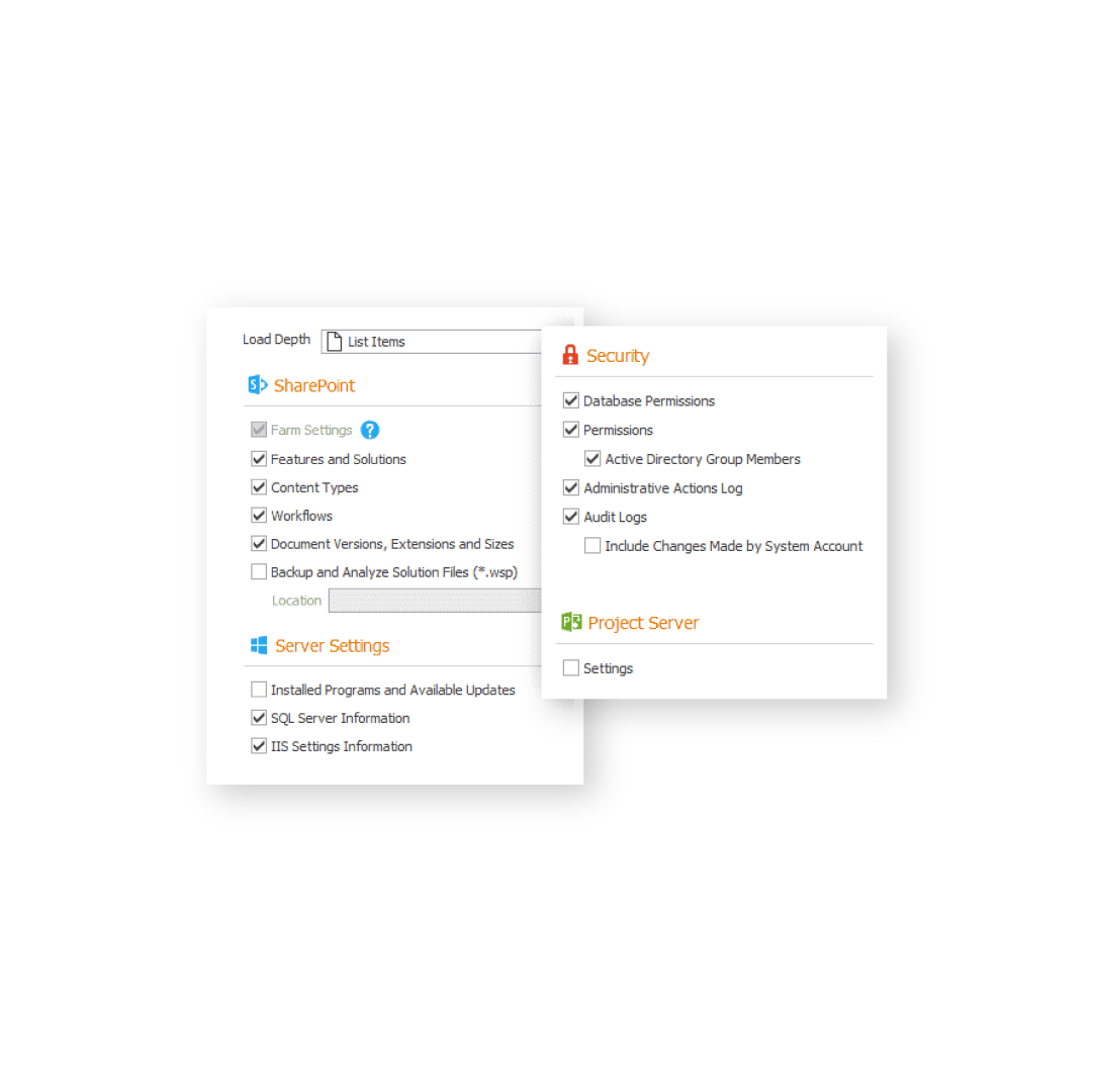 Compare SharePoint Farms - SPDockit | Syskit
