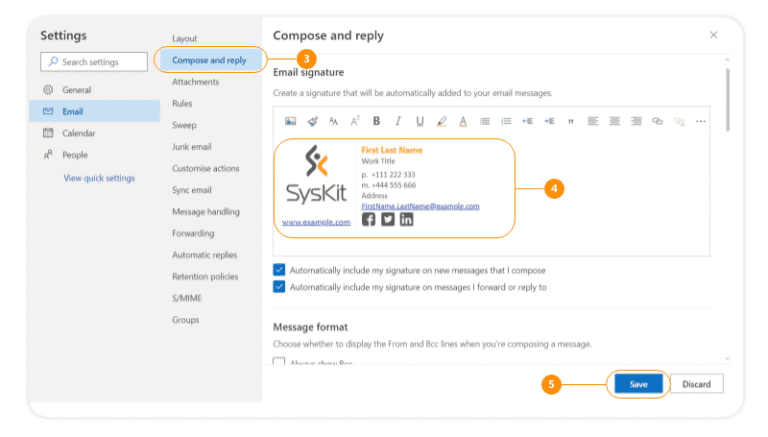 How to create an Office 365 Outlook signature
