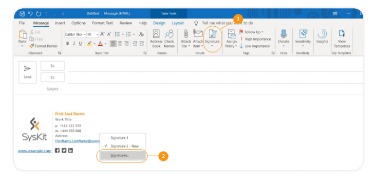 How to create an Office 365 Outlook signature