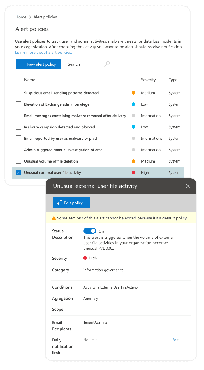 Office 365 Security Alerts Done the Right Way