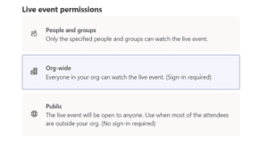 How to set up Microsoft Teams Live Events