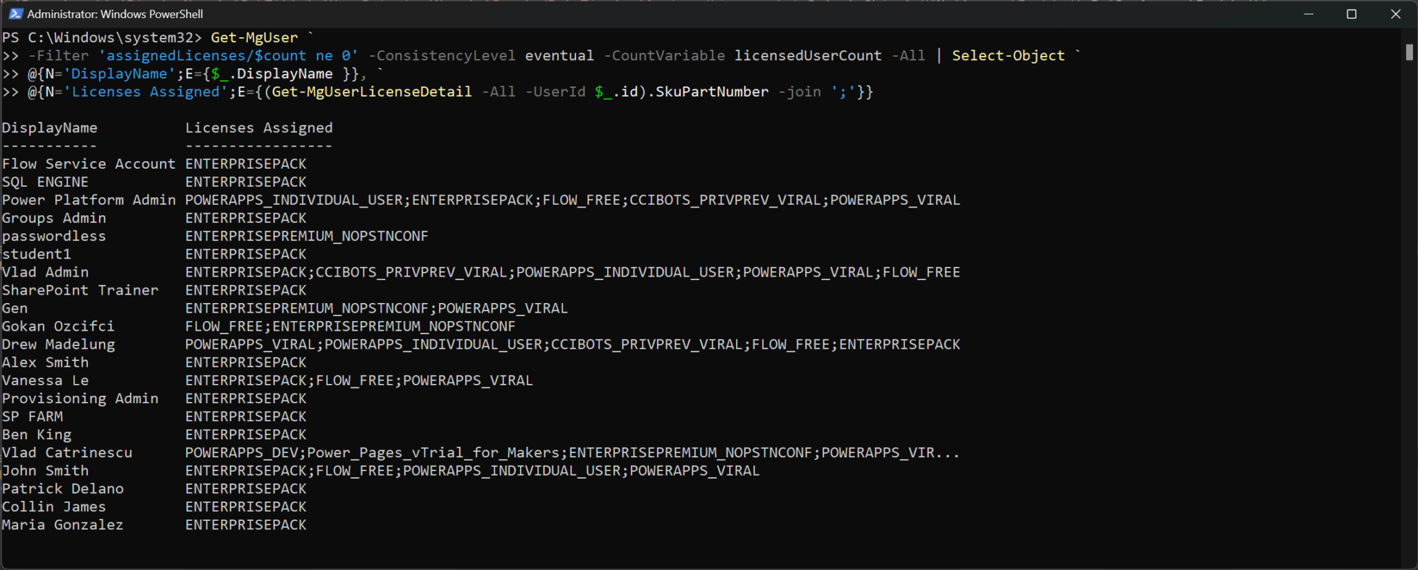 Office 365 License Reporting Guide