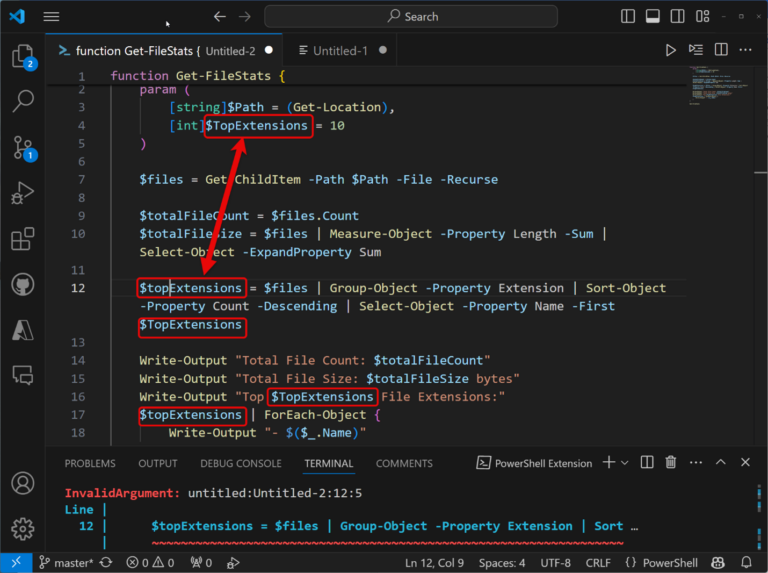 Using AI to write PowerShell scripts