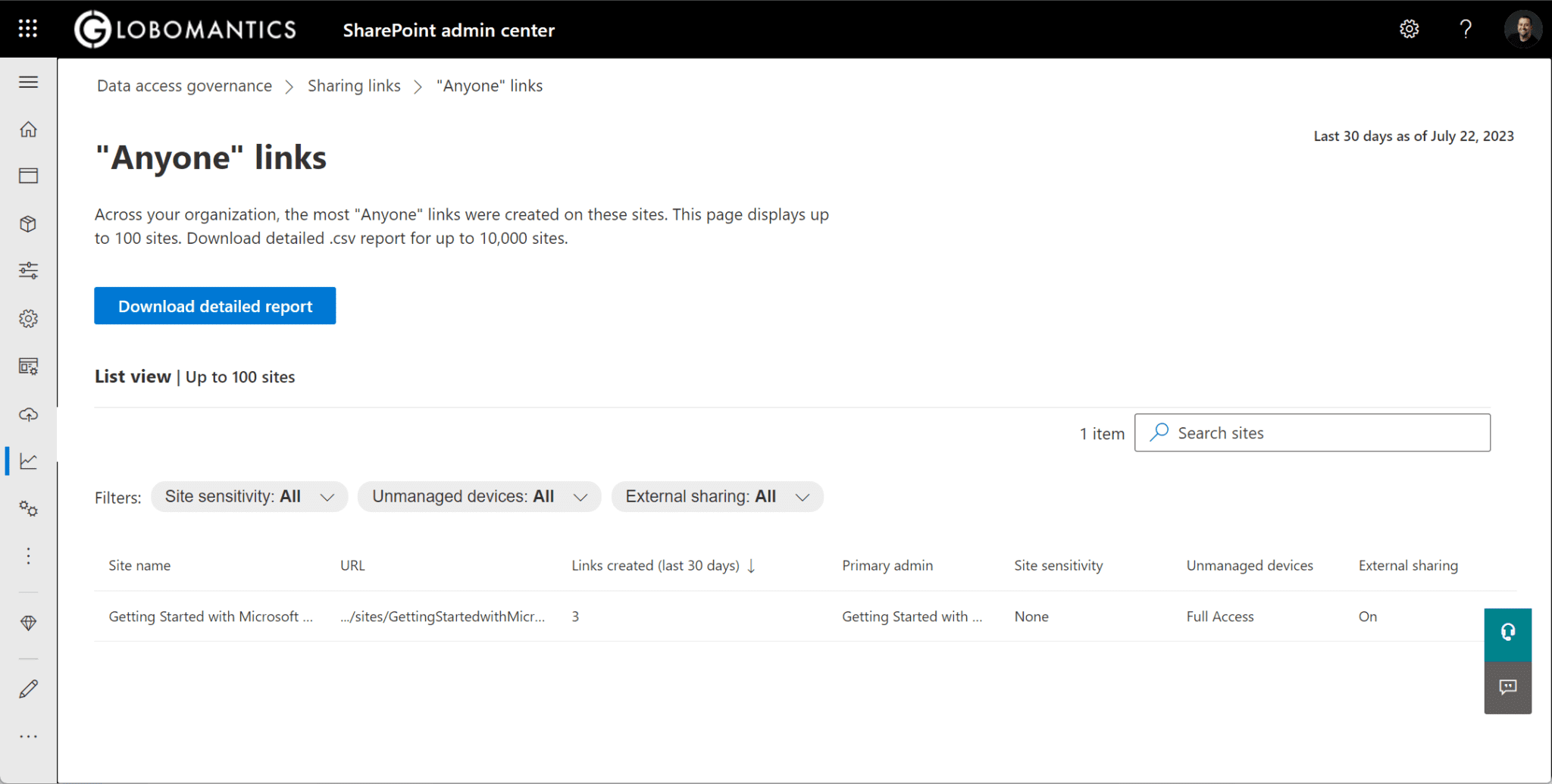 SharePoint Premium Advanced Management Limitations