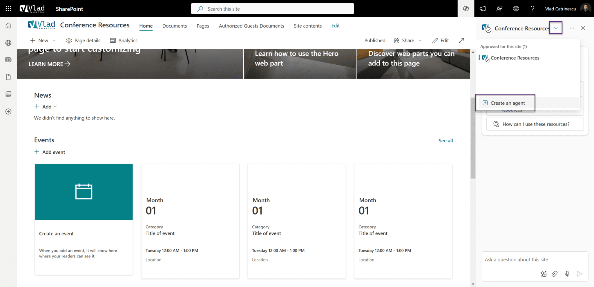 Copilot Agents in SharePoint - Guide for M365 Administrators