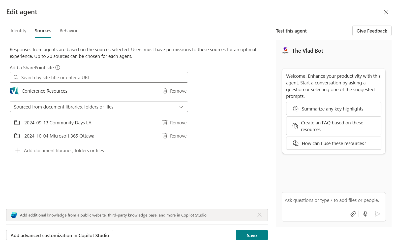 Copilot Agents in SharePoint - Guide for M365 Administrators