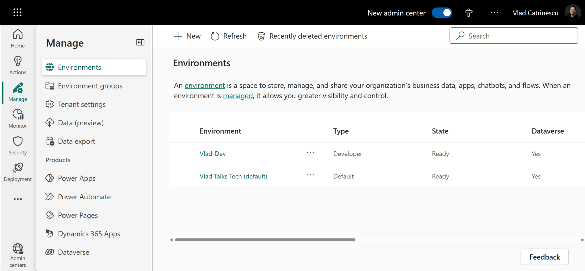 Power Platform Environments - Basic Guide for IT Admins