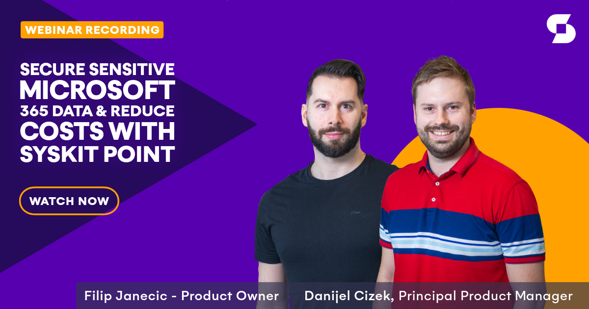 Secure Sensitive Microsoft 365 Data with Syskit Point