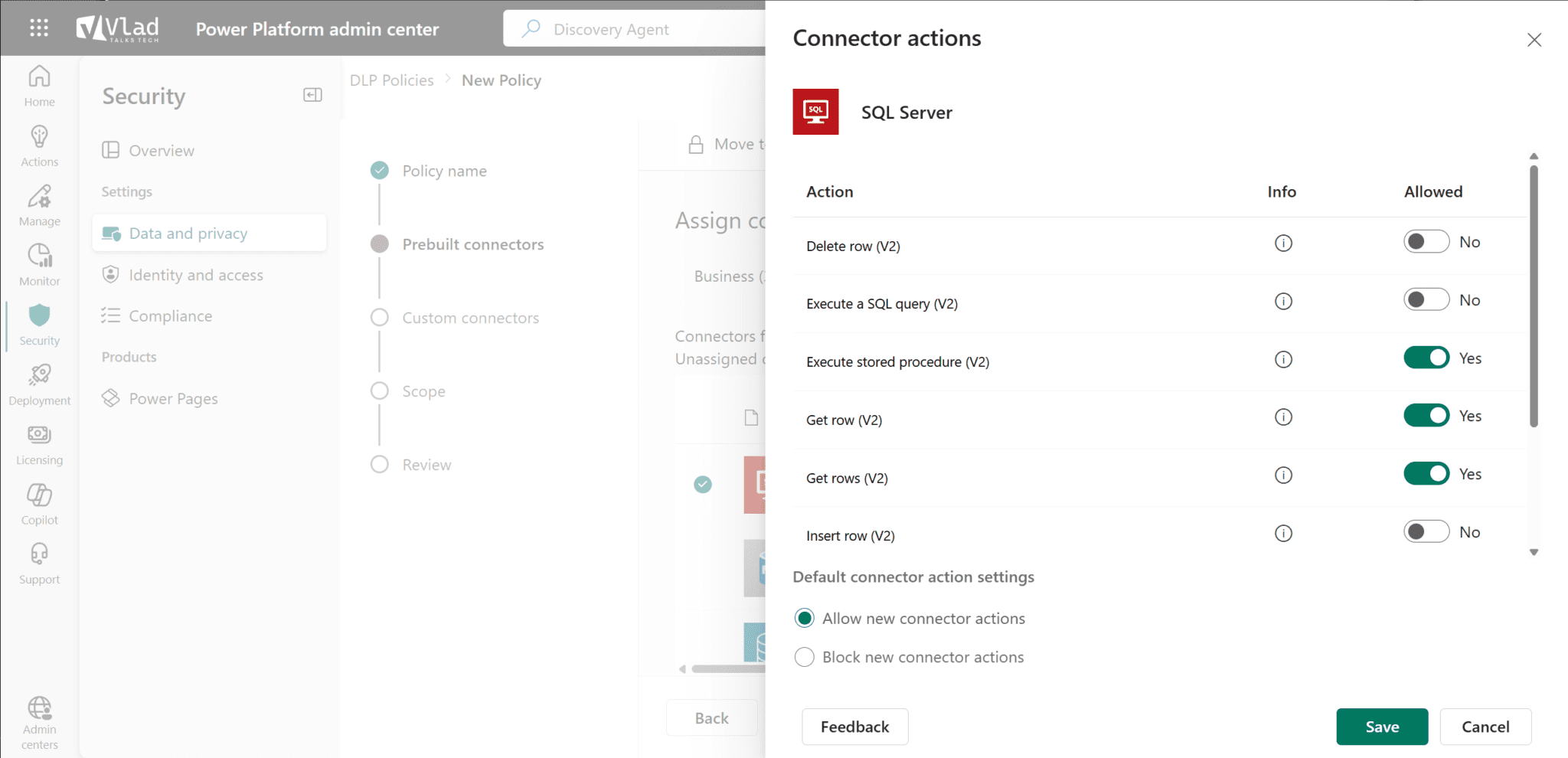 How to set up Power Platform DLP policy