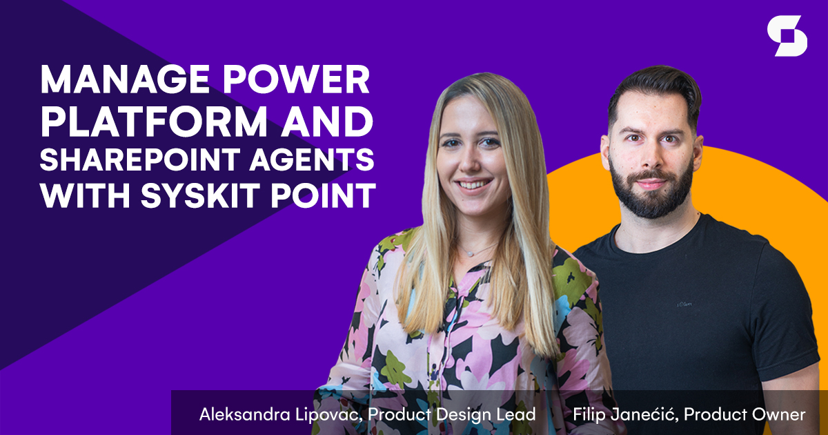 Manage Power Platform and Agents with Syskit Point
