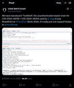 ToolShell: Critical SharePoint Server Exploit Exposes Thousands
